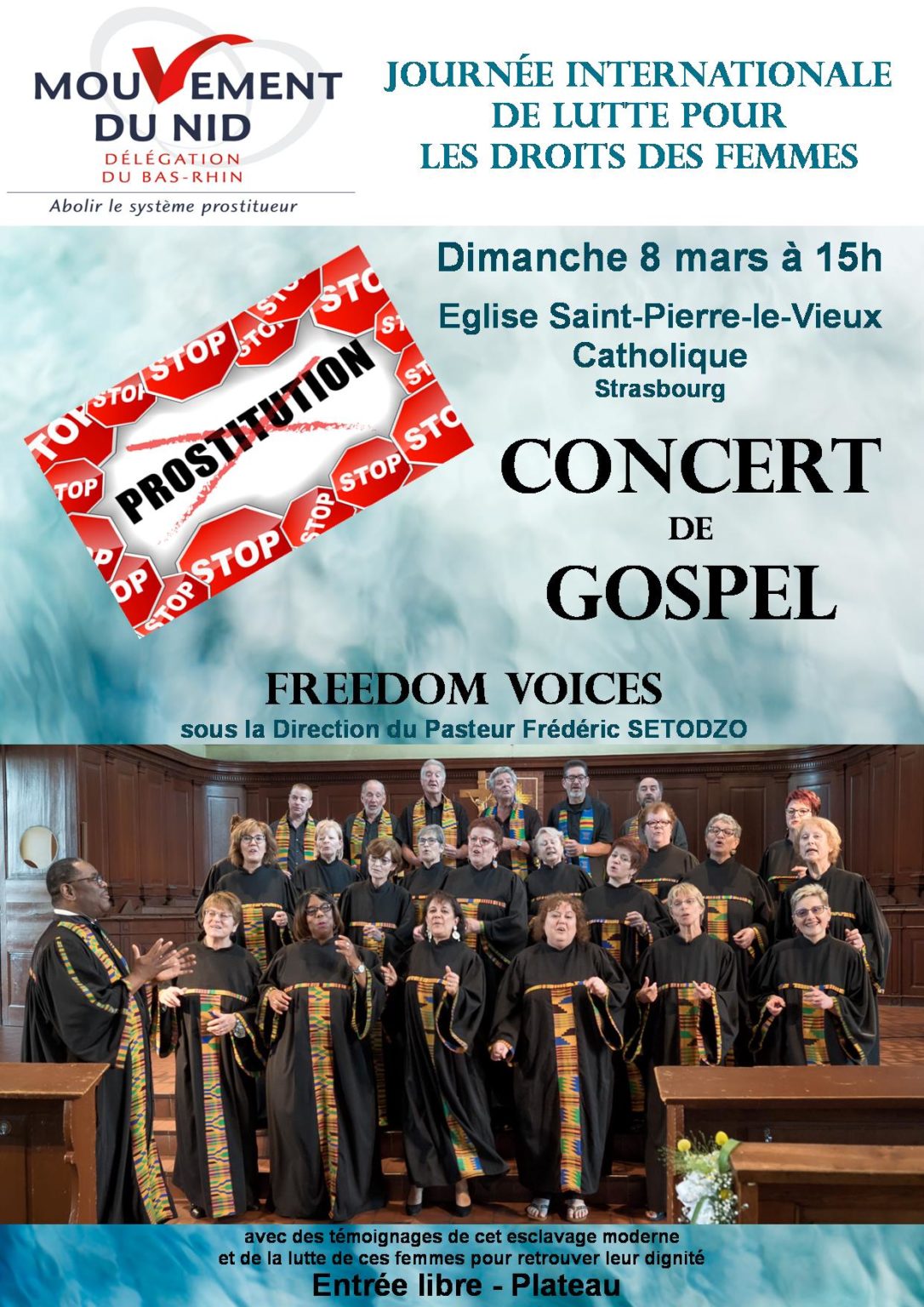 Humanis - Mouvement du Nid - Concert de Gospel - Prostitution